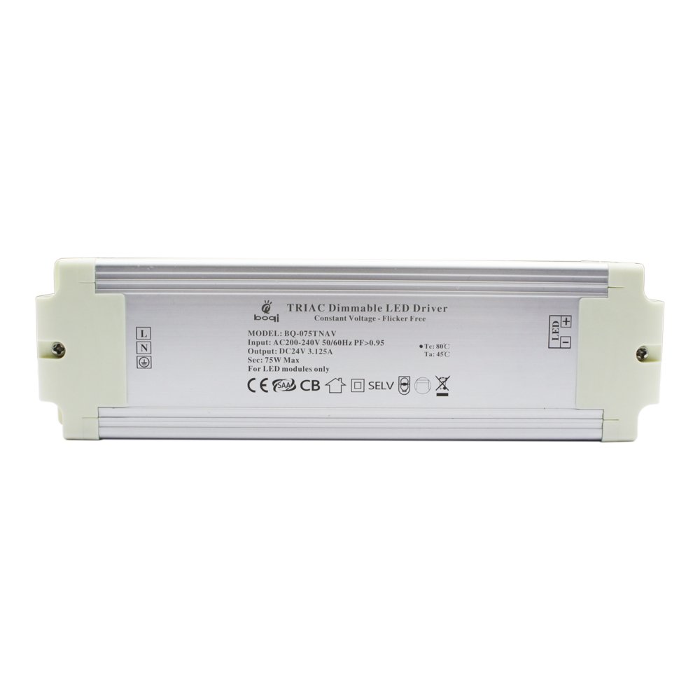 CV TRIAC Dimmable LED Driver 24V 75W Aluminum Case