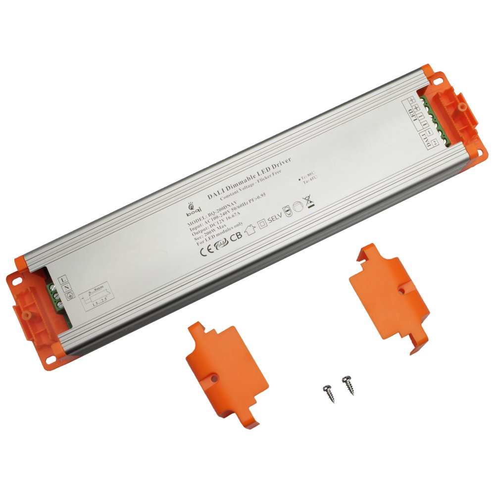 CV DALI Dimmable LED Driver 12V 200W Aluminum Case