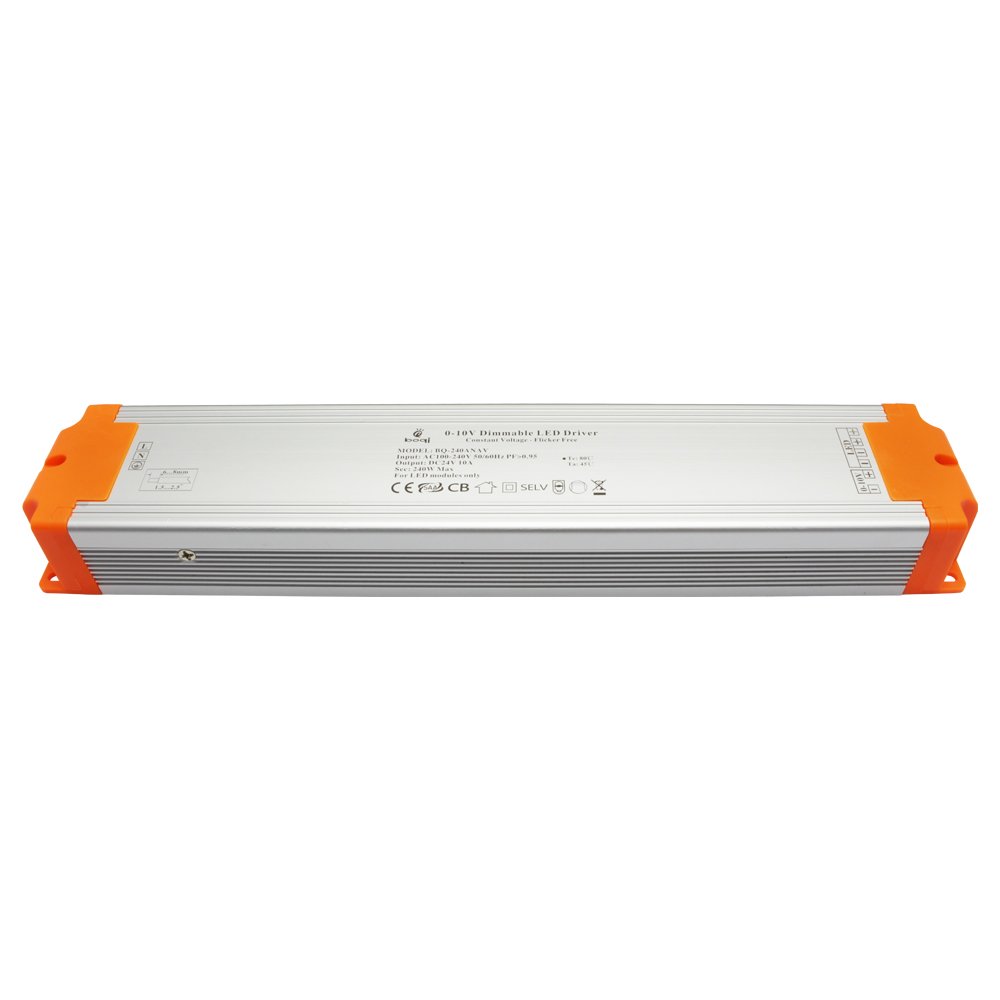 CV 0-10V Dimmable LED Driver 24V 240W Aluminum Case