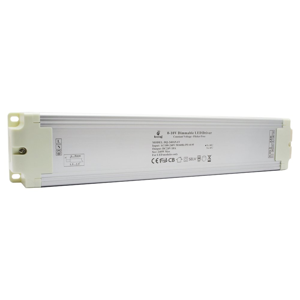 CV 0-10V Dimmable LED Driver 24V 240W Aluminum Case