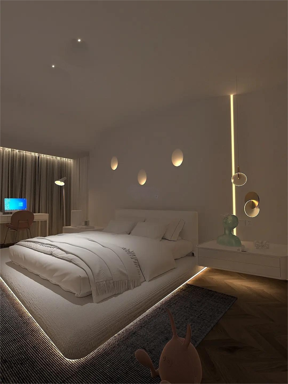 Sleek and Elegant: Bedroom Lighting with TRIAC LED Drivers